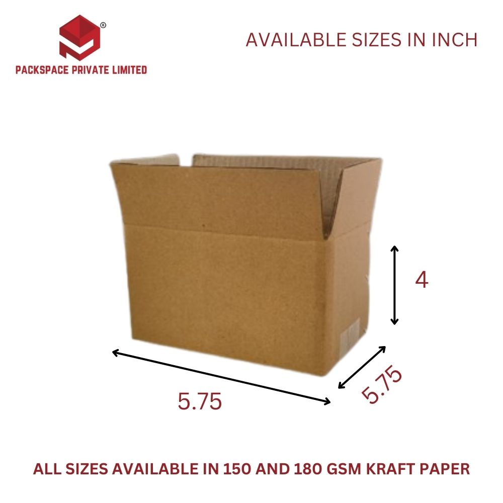 Kraft Shipping Carton(5.75 x 5.75 x 4 Inch) – packspace